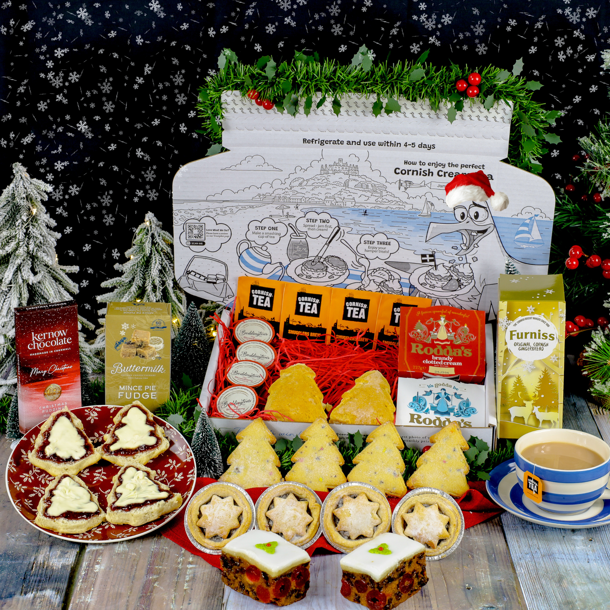 Cornish Christmas Hampers | Cornish Cream Tea | Christmas Gift Boxes ...