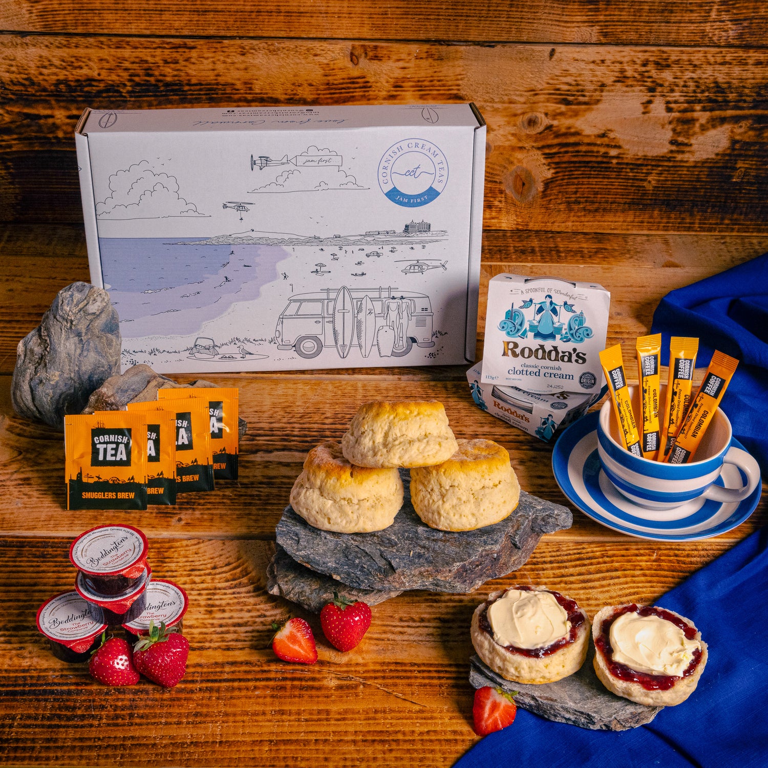 Cornish Cream Tea I Afternoon Tea Hamper Delivery I Cornwall Cream Tea ...