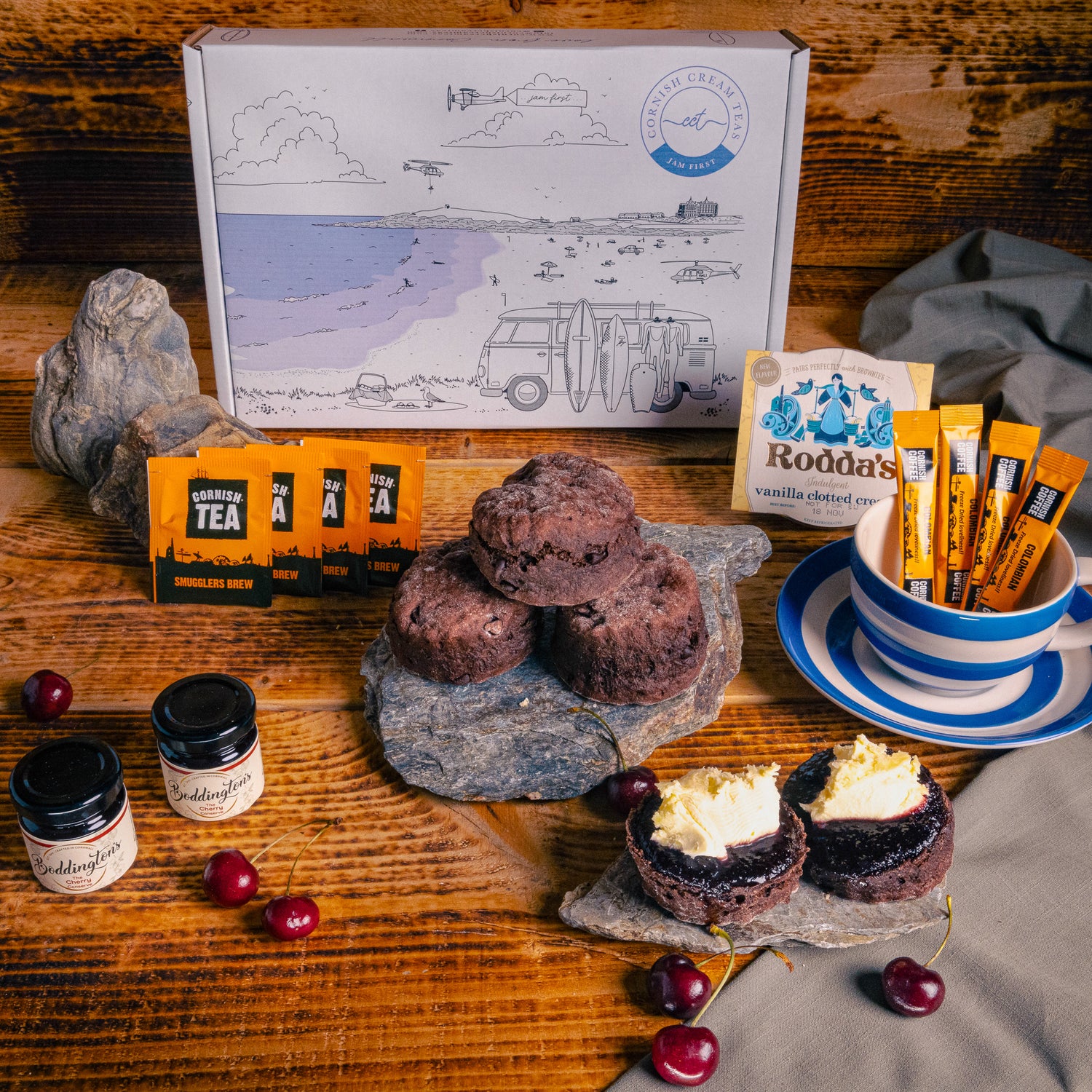 Cornish Cream Tea I Afternoon Tea Hamper Delivery I Cornwall Cream Tea ...