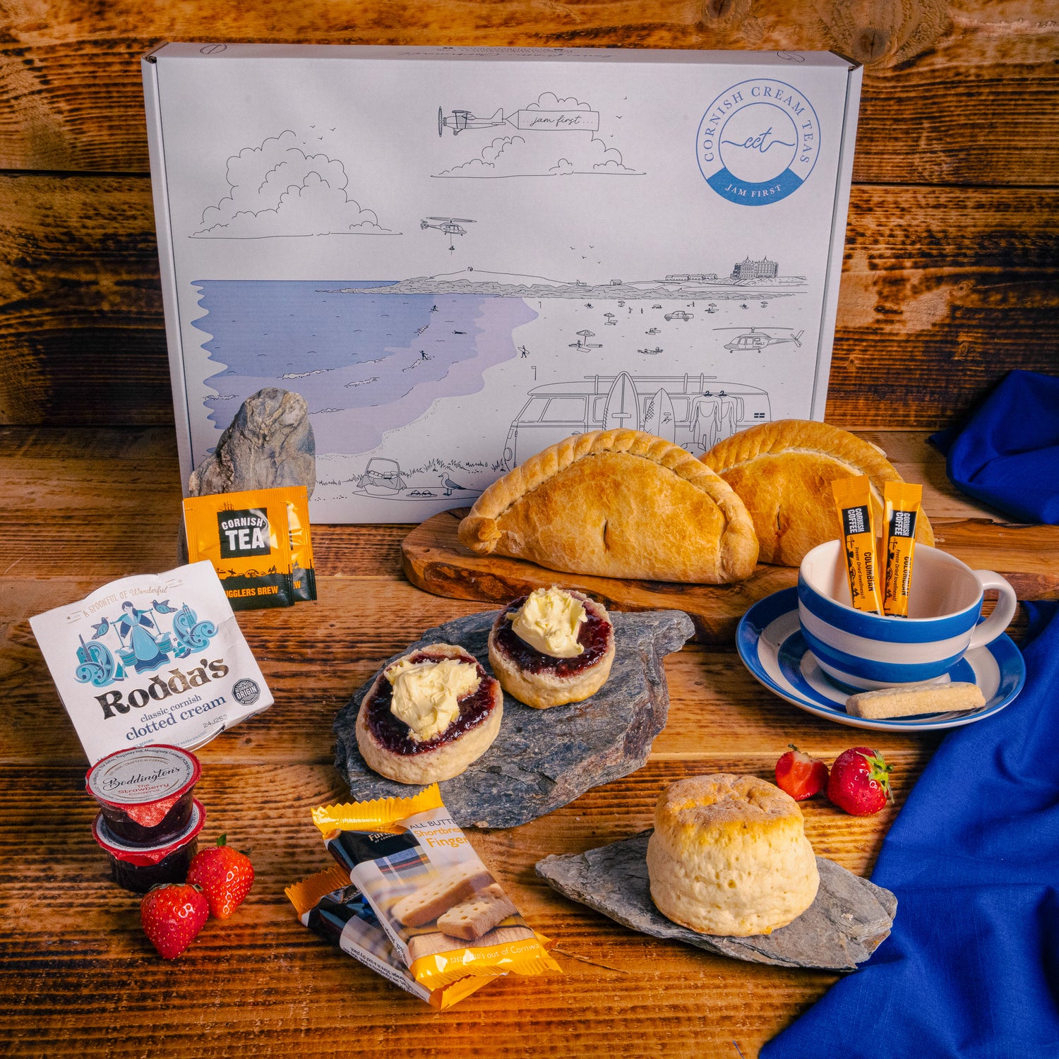 Cornish Cream Tea I Afternoon Tea Hamper Delivery I Cornwall Cream Tea ...