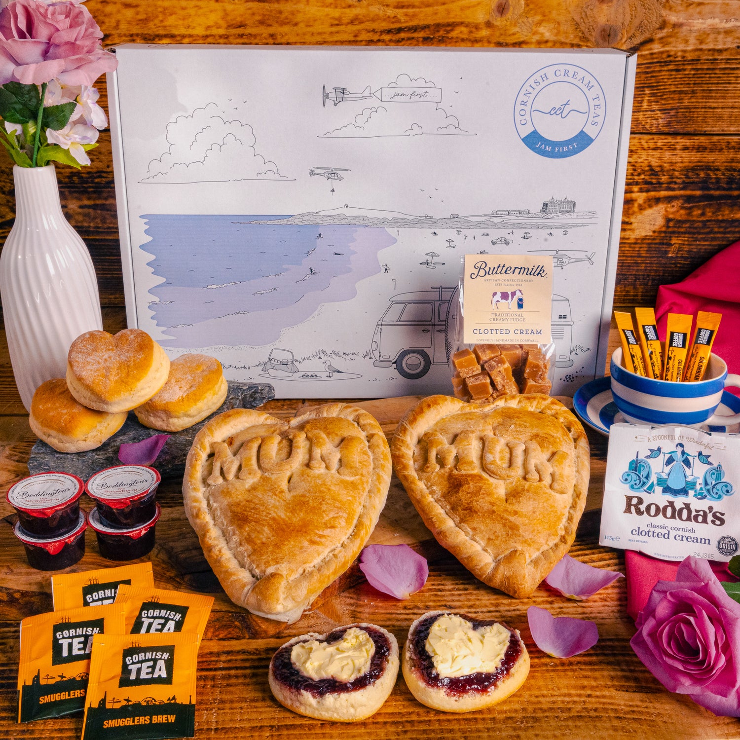 Cornish Cream Tea I Afternoon Tea Hamper Delivery I Cornwall Cream Tea ...