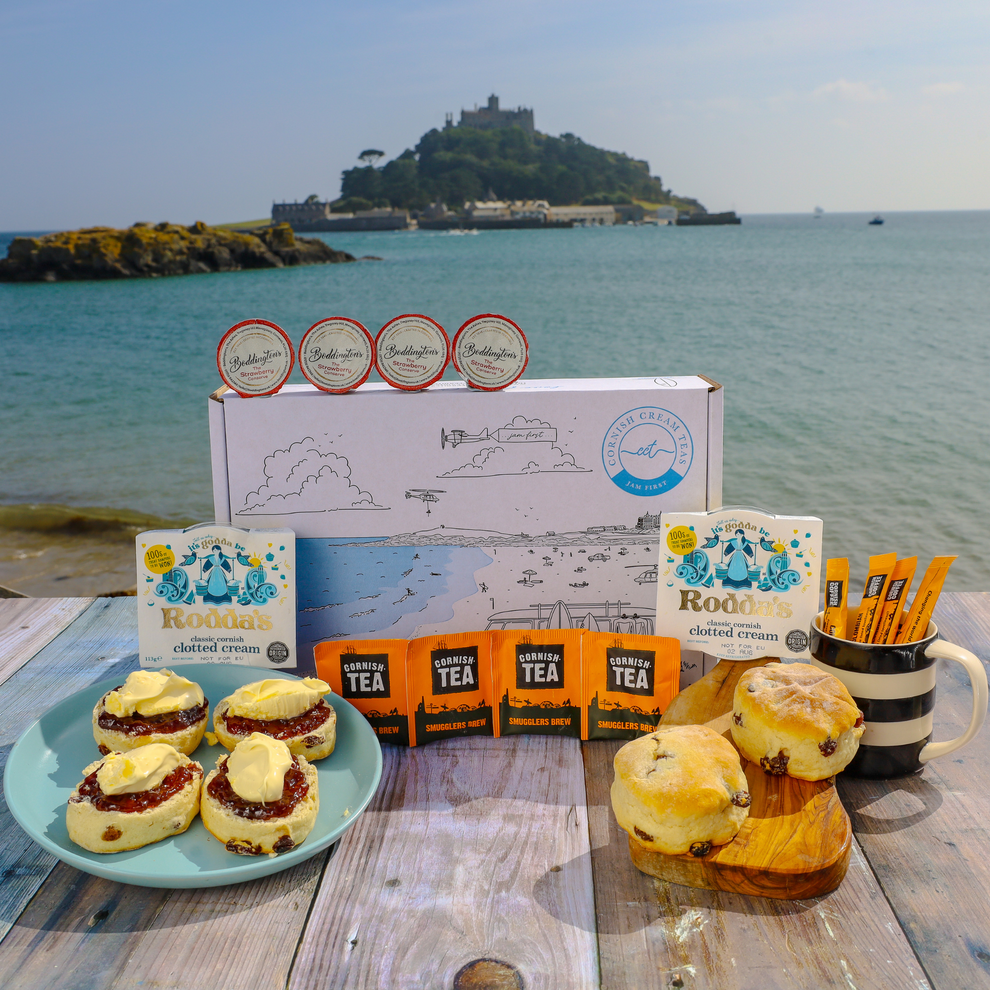 Fruit Scone Cream Tea Hamper I The Cornish Cream Tea Hamper – Cornish ...