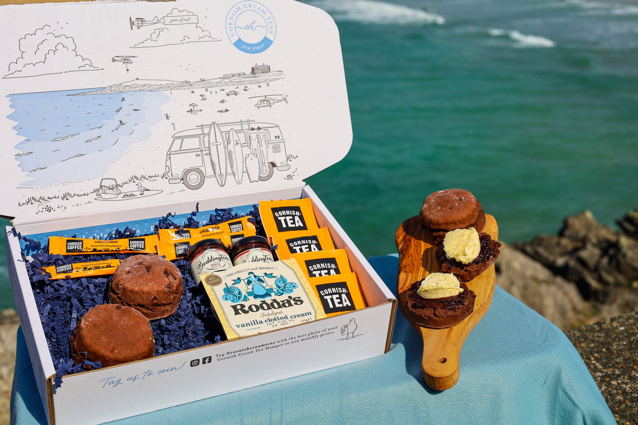 Cornish Cream Tea I Afternoon Tea Hamper Delivery I Cornwall Cream Tea ...