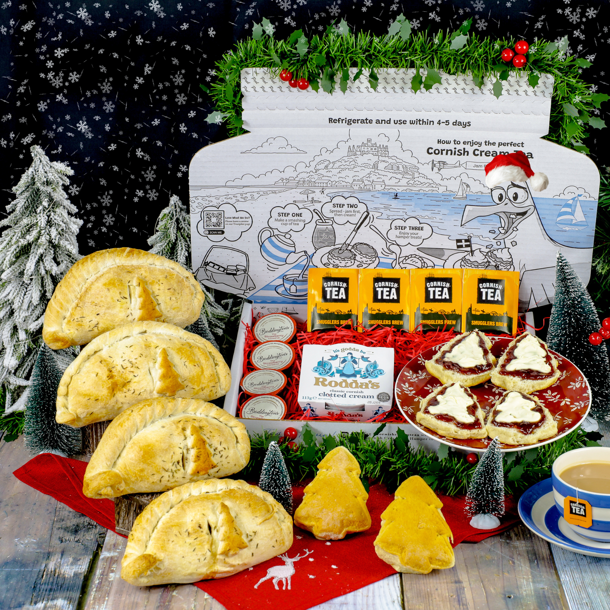 Cornish Christmas Hampers | Cornish Cream Tea | Christmas Gift Boxes ...